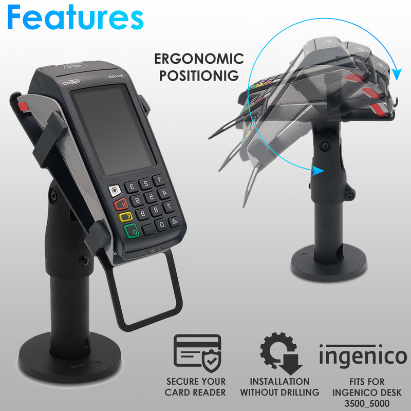 Card payment terminal stand Ingenico Desk 3200 | POS Valley