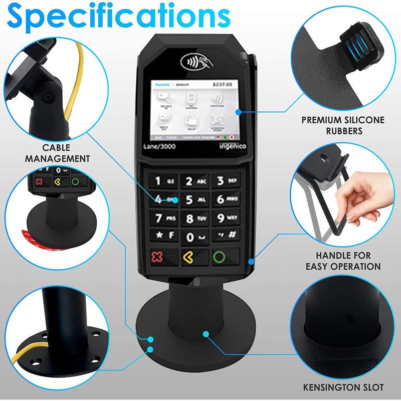 Card payment stand Ingenico Lane 3000 Desk 1500 | POS Valley